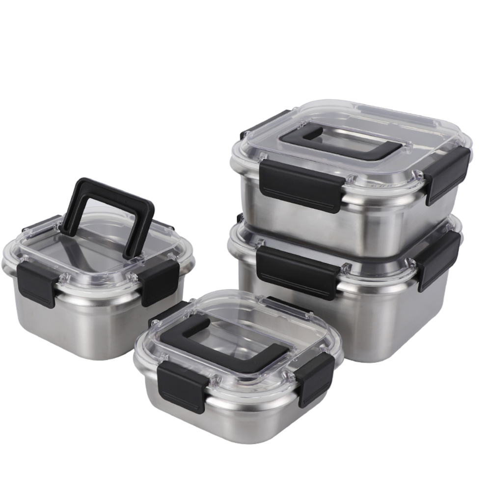316 Stainless Steel Square Food Storage Box - nicety 316 Stainless Steel Square Food Storage Box - nicety